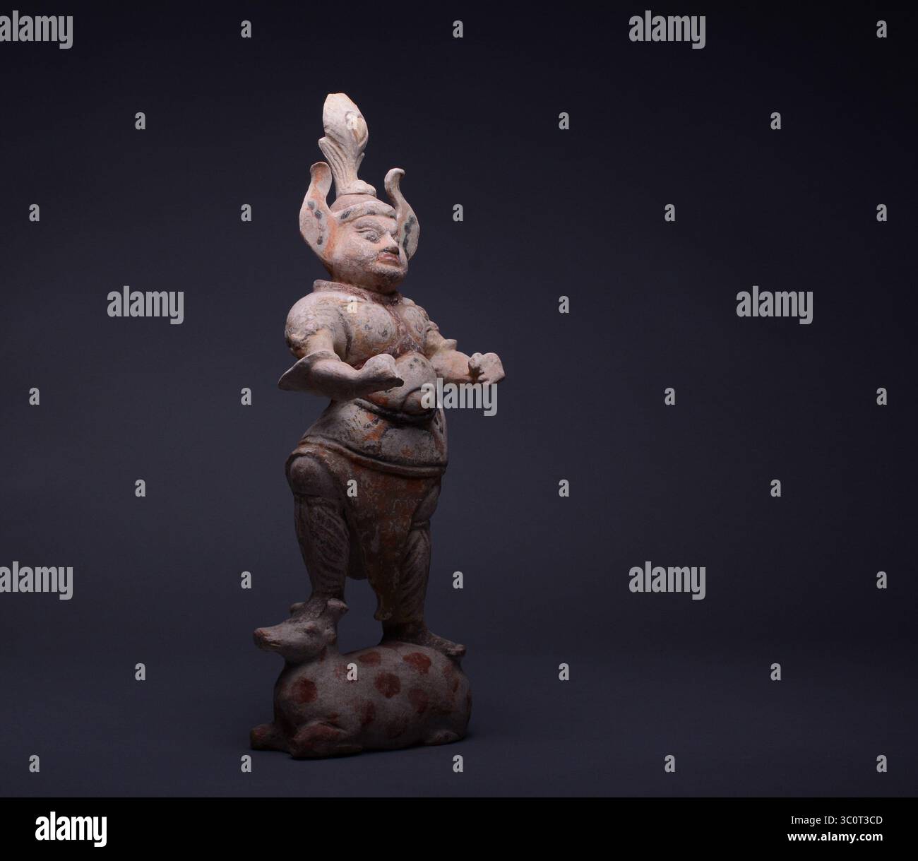 Chinese Ancient Art Tang Dynasty Lokapala Warrior FIgure Stock Photo ...