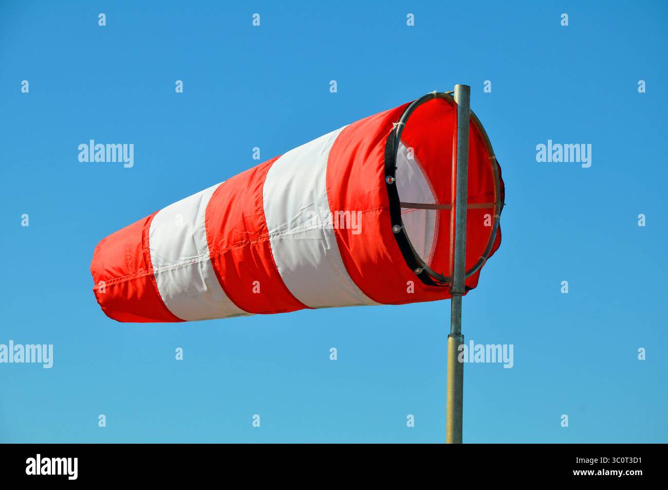 Red white windsock on hi-res stock photography and images - Alamy