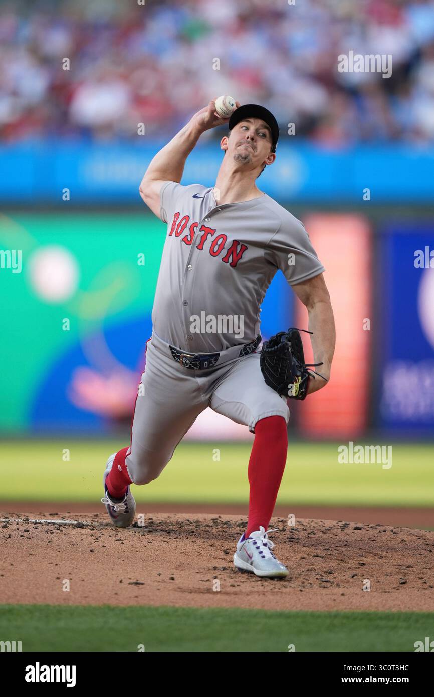 Boston Red Sox's Walker Buehler plays during a baseball game Monday ...