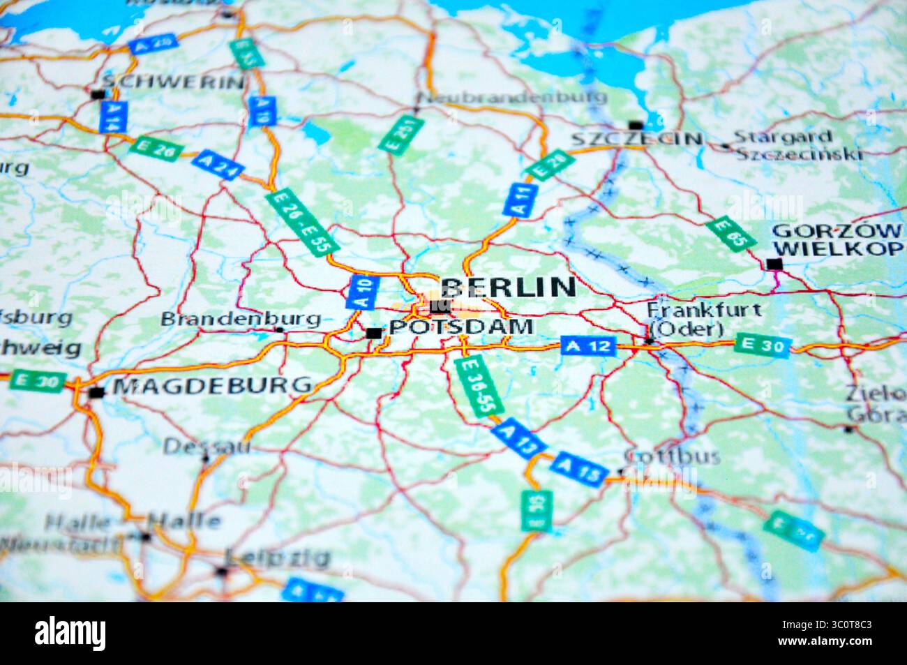 The map of Europe - Berlin Stock Photo - Alamy