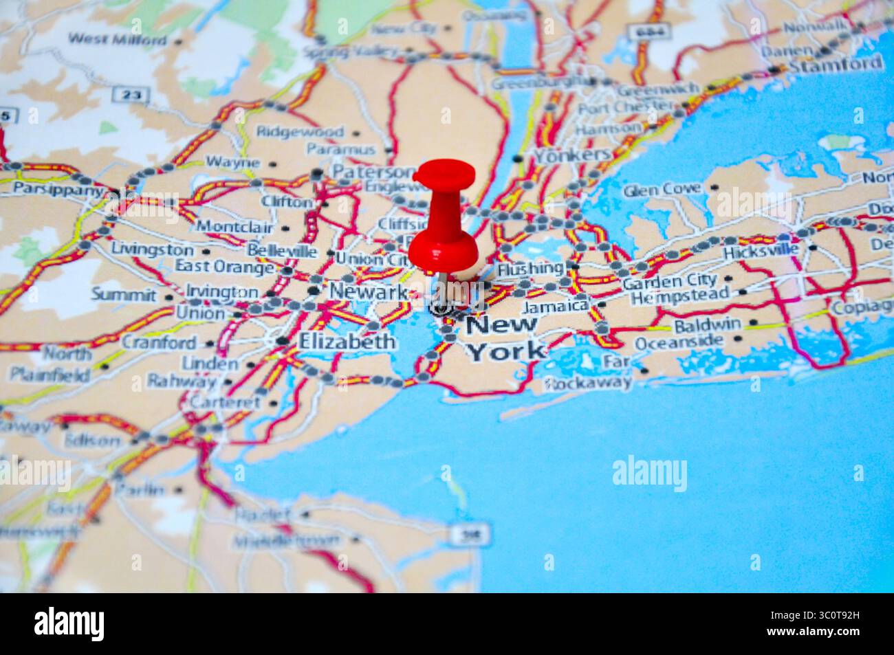Political map new york city hi-res stock photography and images - Alamy