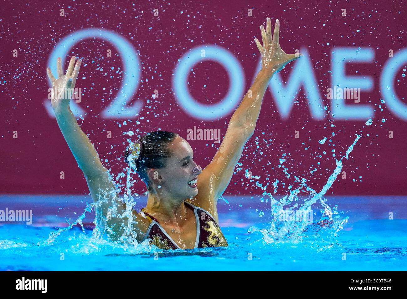 Enrica Piccoli of Italy competes in the women's solo free final of ...
