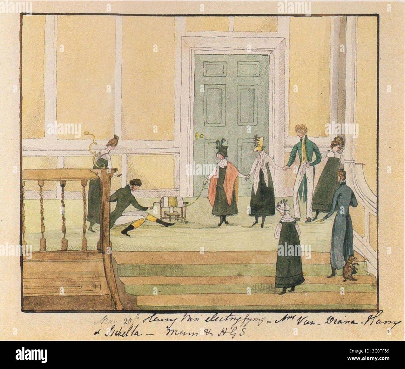 May 25th. Henry Van electrifying -- Mrs. Van, Diana, Harry, Isabella ...