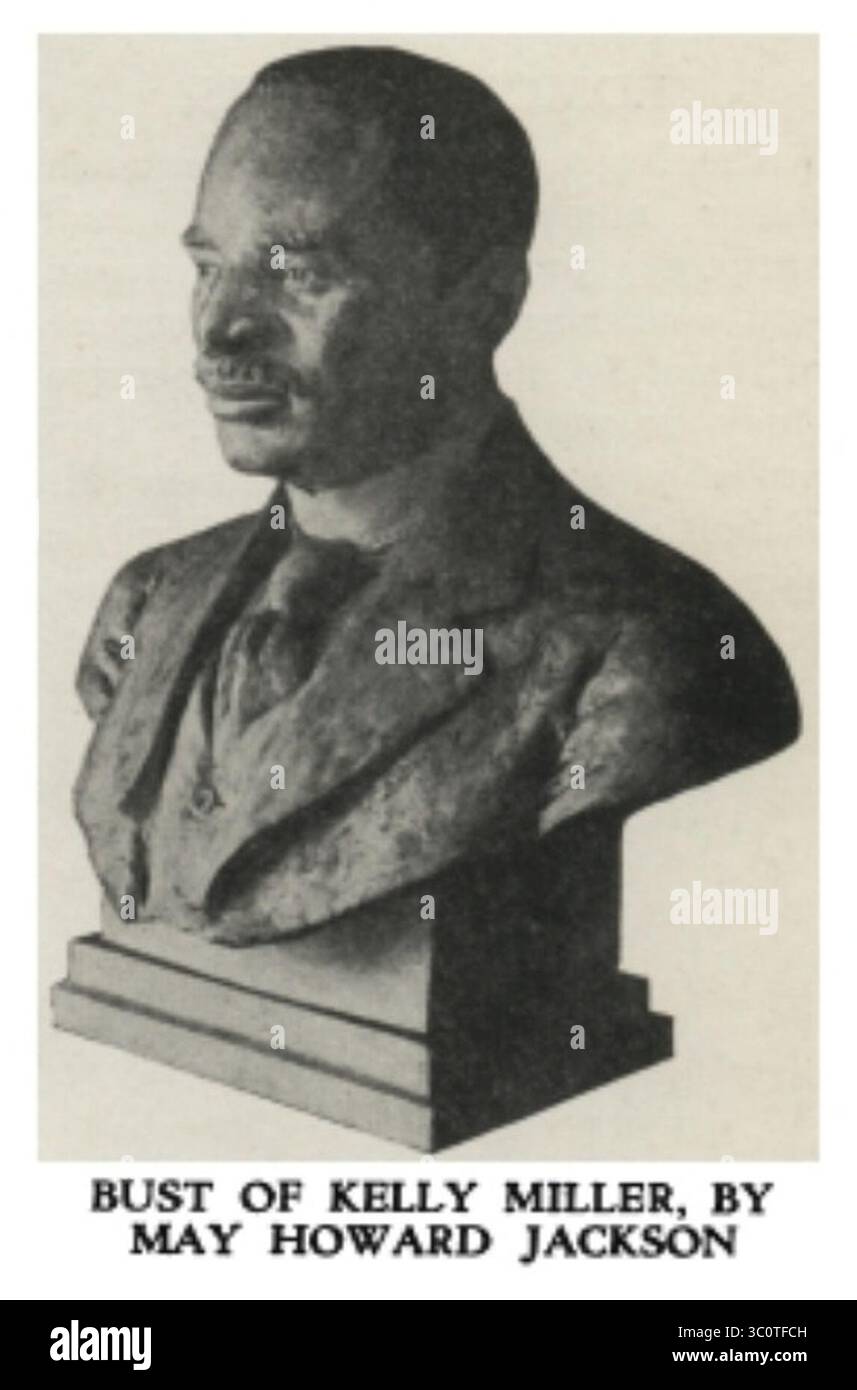 May Howard Jackson, Bust of Kelly Miller Stock Photo - Alamy