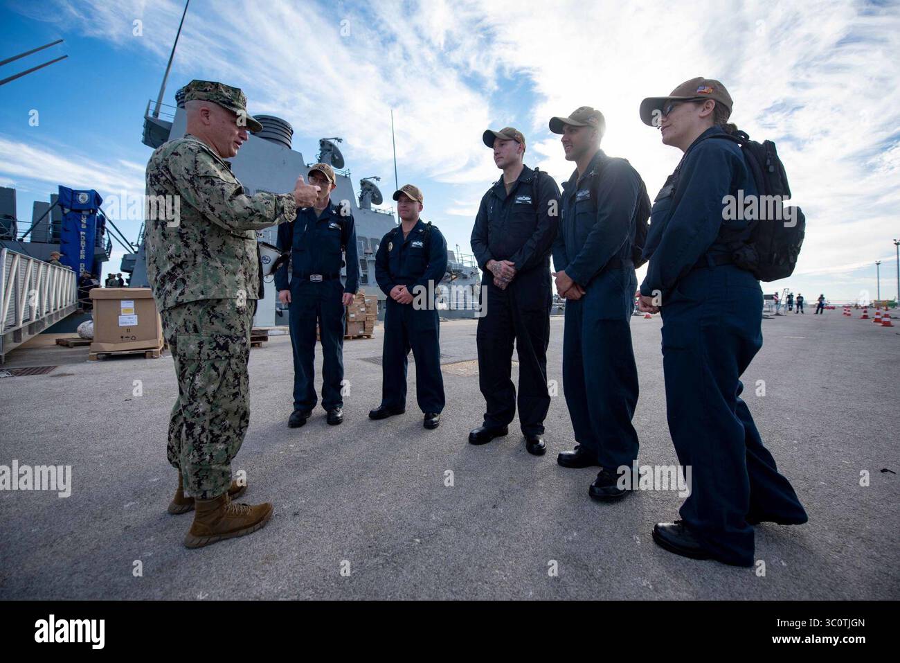 MCPON Russell Smith conducts fleet engagement at Naval Station Rota ...