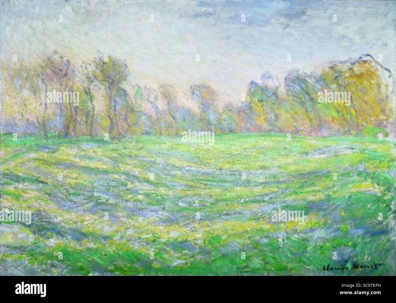 Meadow at Giverny (1888) Claude Monet Stock Photo - Alamy