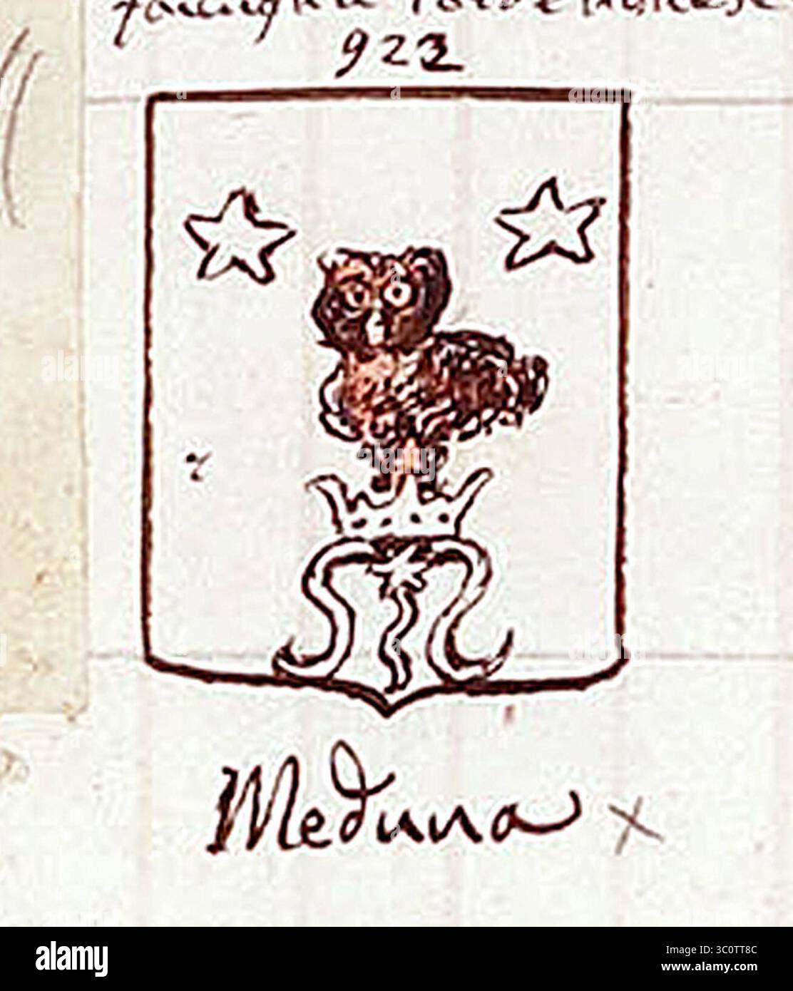 Meduna Coat of Arms, Armoriale Joppi 207 (n. 922 Stock Photo - Alamy