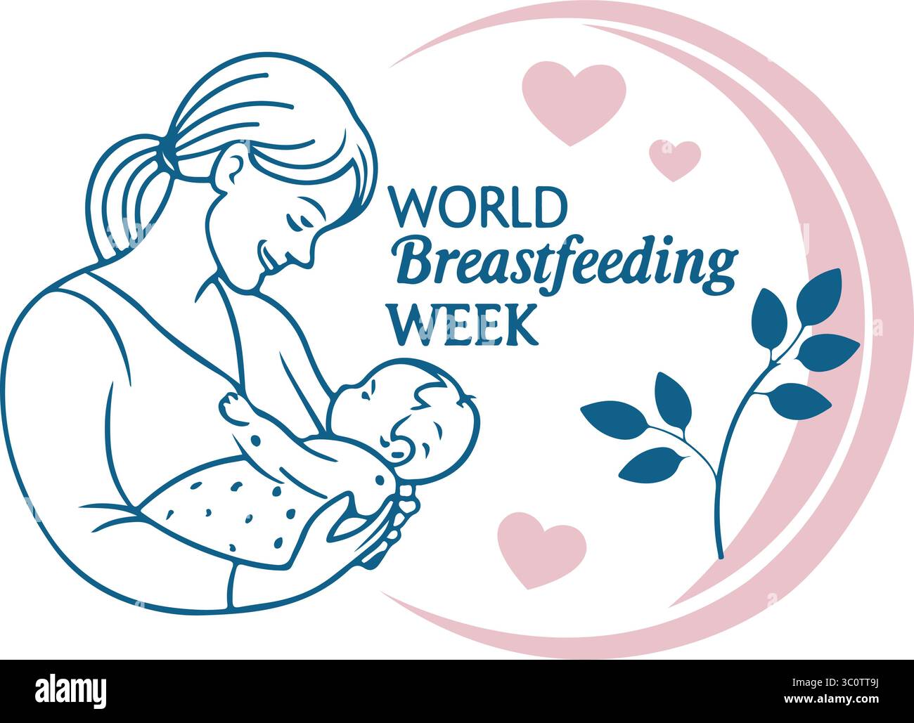 Breastfeeding week graphic hi-res stock photography and images - Alamy