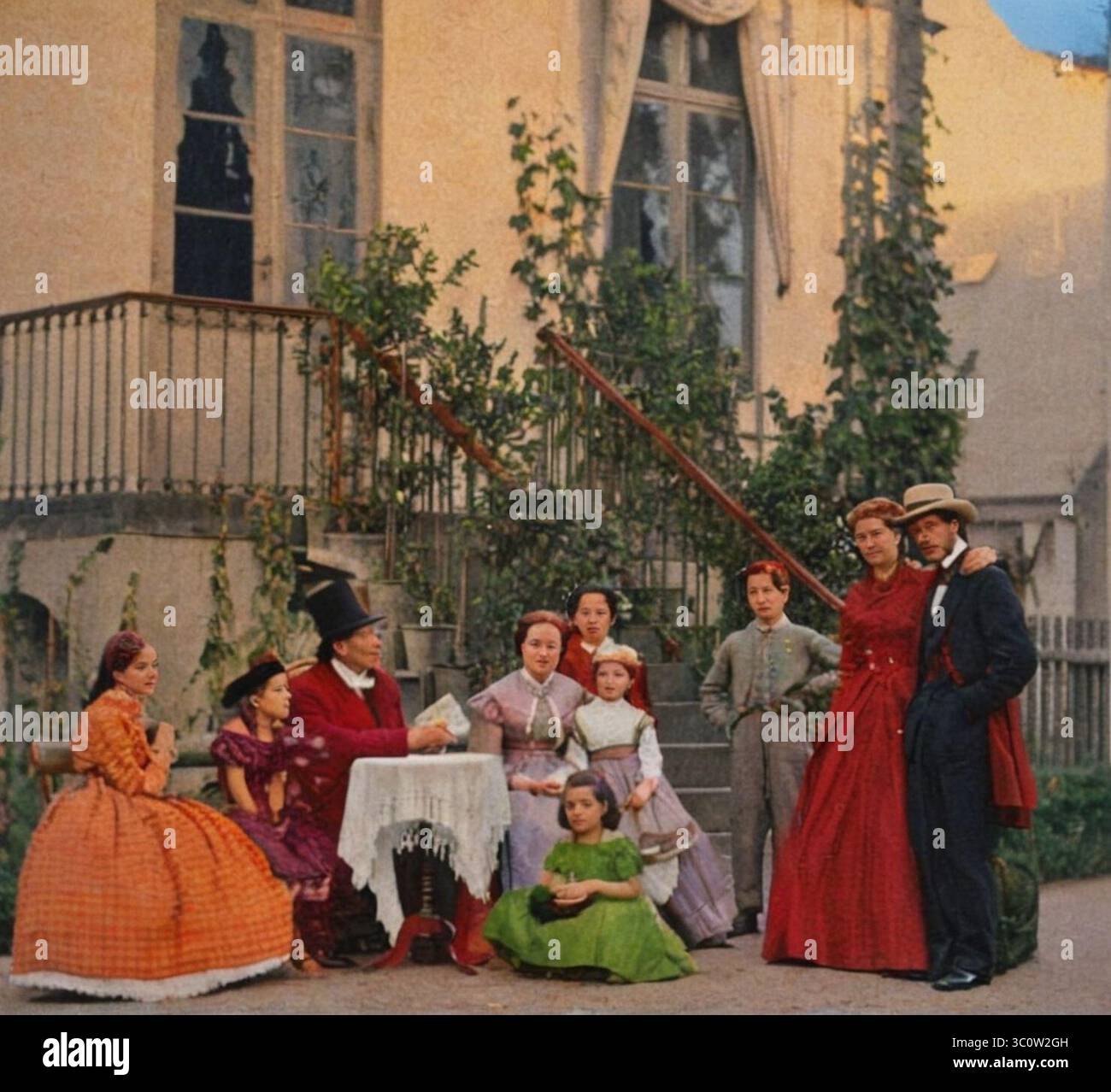 Melchior family gathering with HCA Rolighed 1867 Stock Photo - Alamy