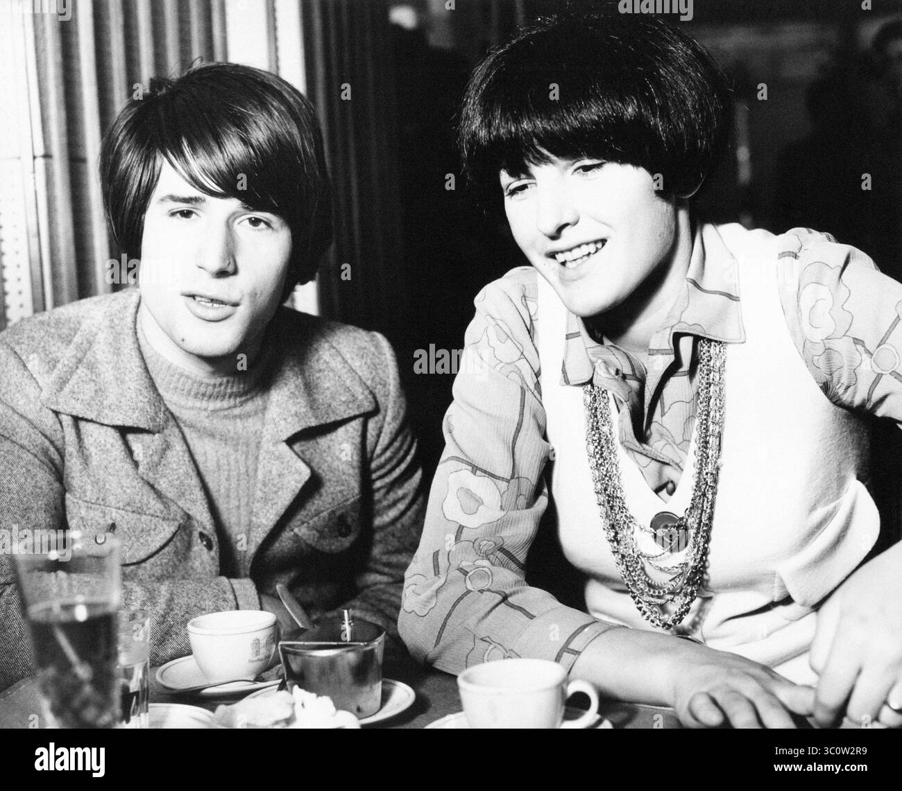 Italian bassist and member of the band I Giganti Sergio Di Martino drinking in a cafÃ© with his ...
