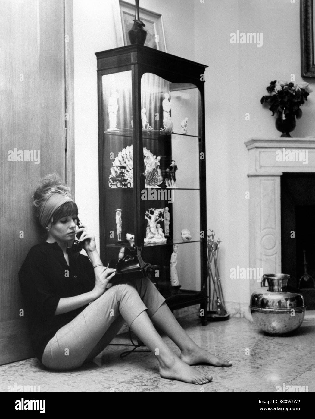 Annette Susanne StrÃ¸yberg, the Danish movie actress, shot sitting on ...