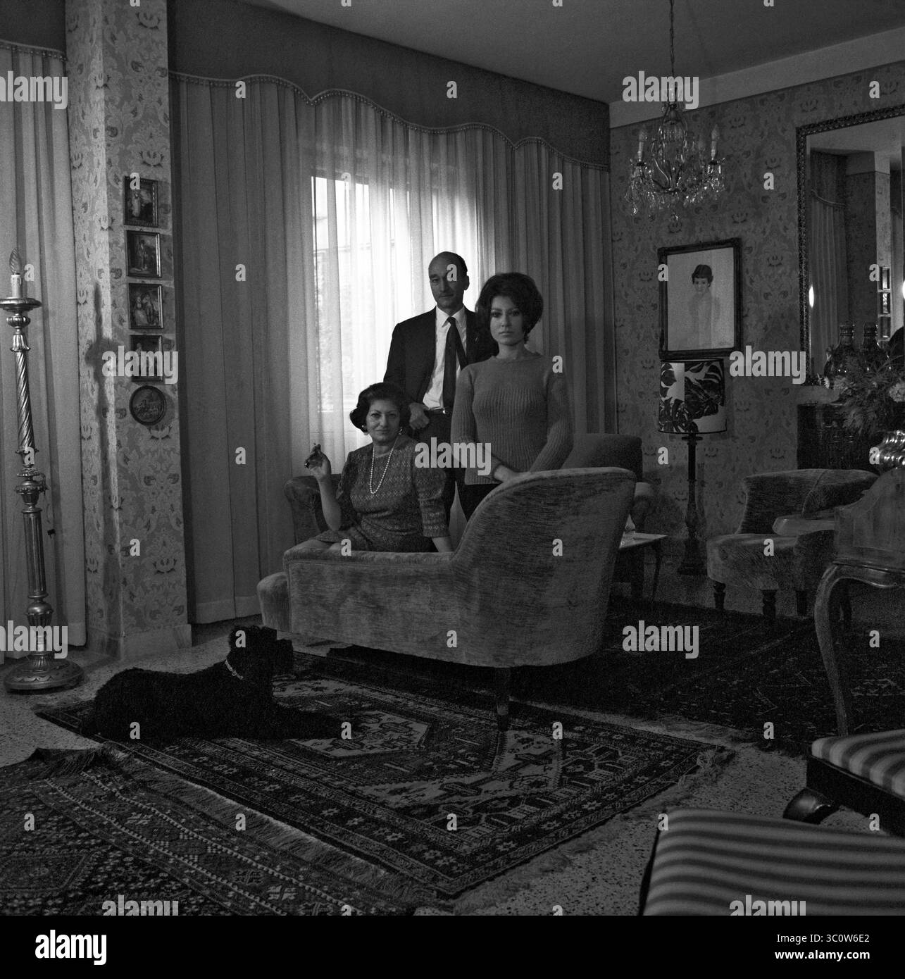 Secretary-general of Italian Social Movement (MSI) Giorgio Almirante ...