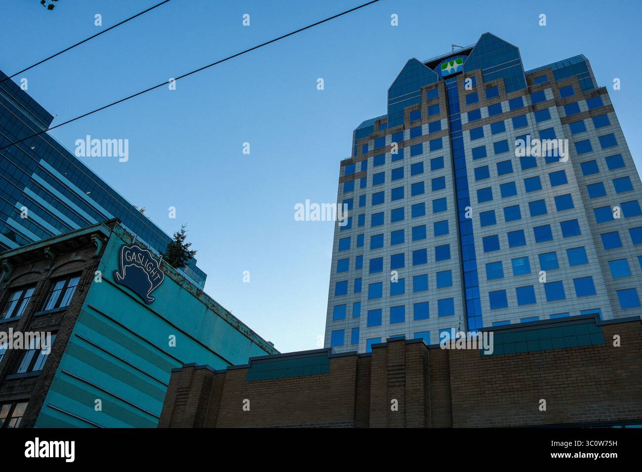 The BC Hydro building along Dunsmuir Street in downtown Vancouver, BC ...
