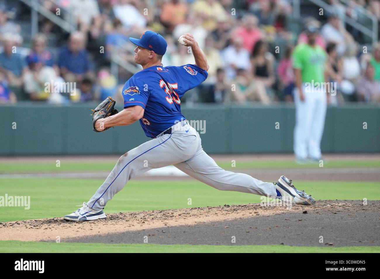 Starting pitcher Brendan Girton (35) of the Brooklyn Cyclones delivers ...