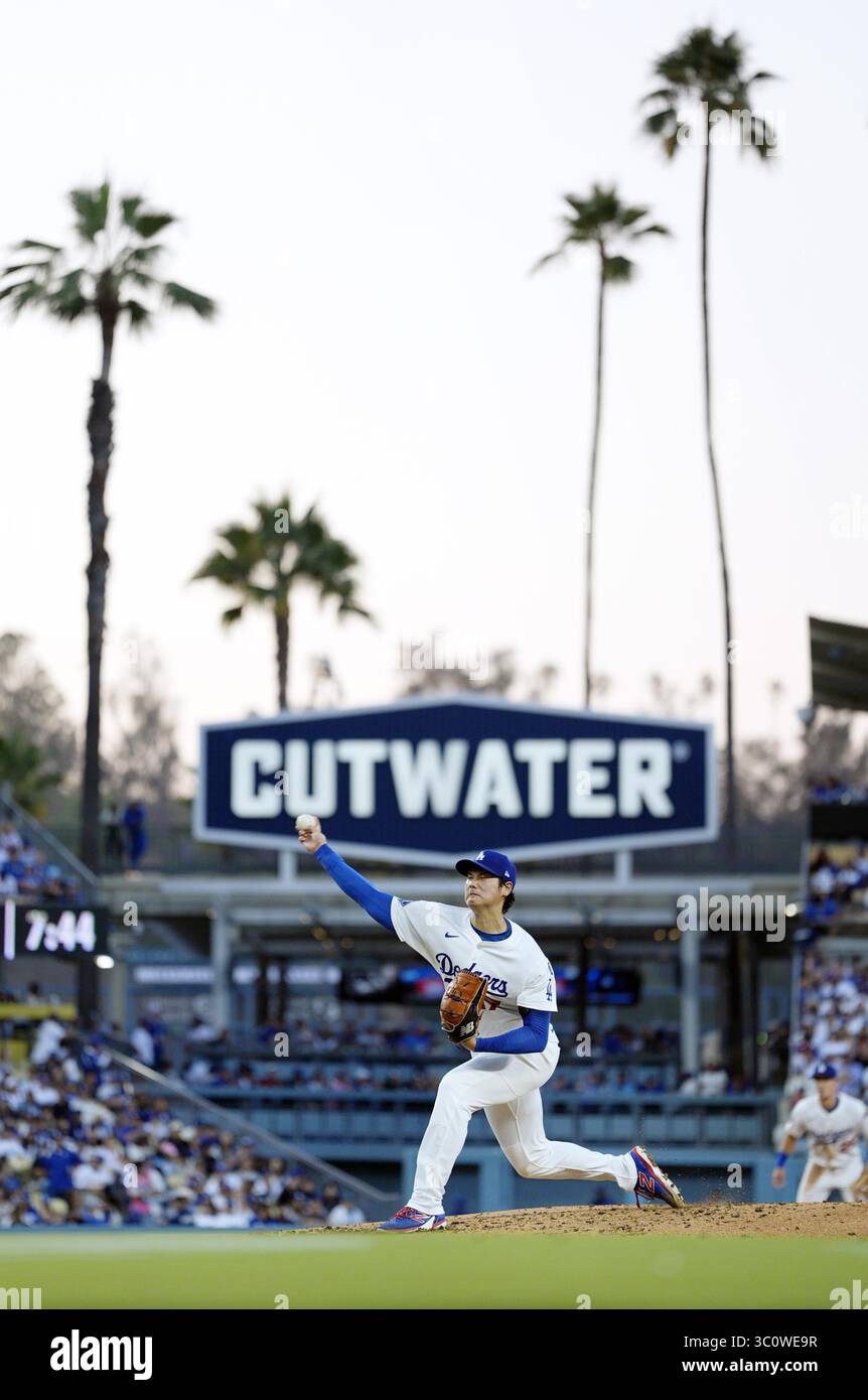 Los Angeles Dodgers two-way player Shohei Ohtani starts in a baseball ...