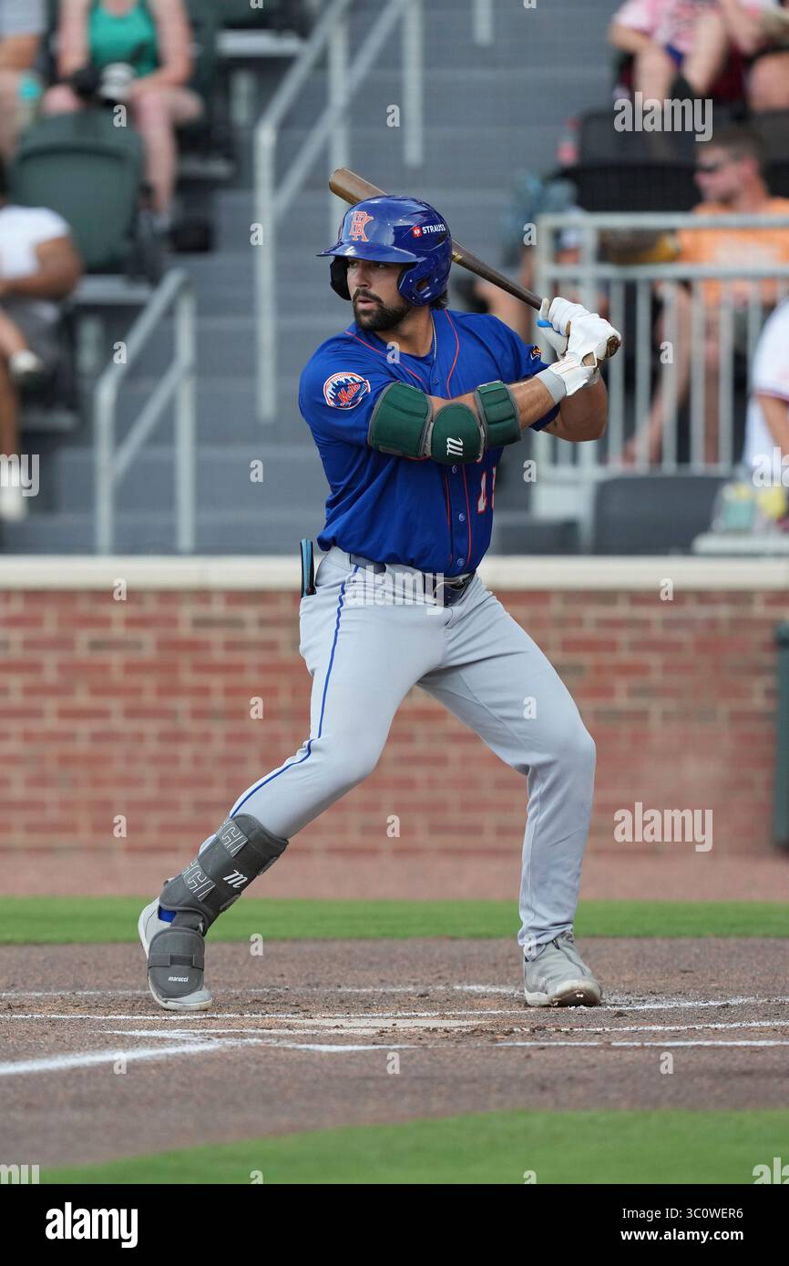 Corey Collins (48) of the Brooklyn Cyclones at bat in a South Atlantic ...