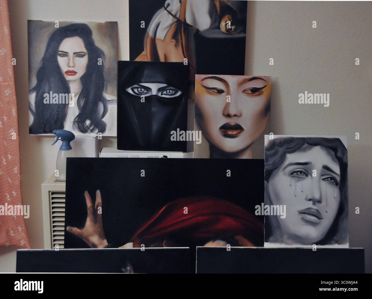 Display artists oil paintings hi-res stock photography and images - Alamy