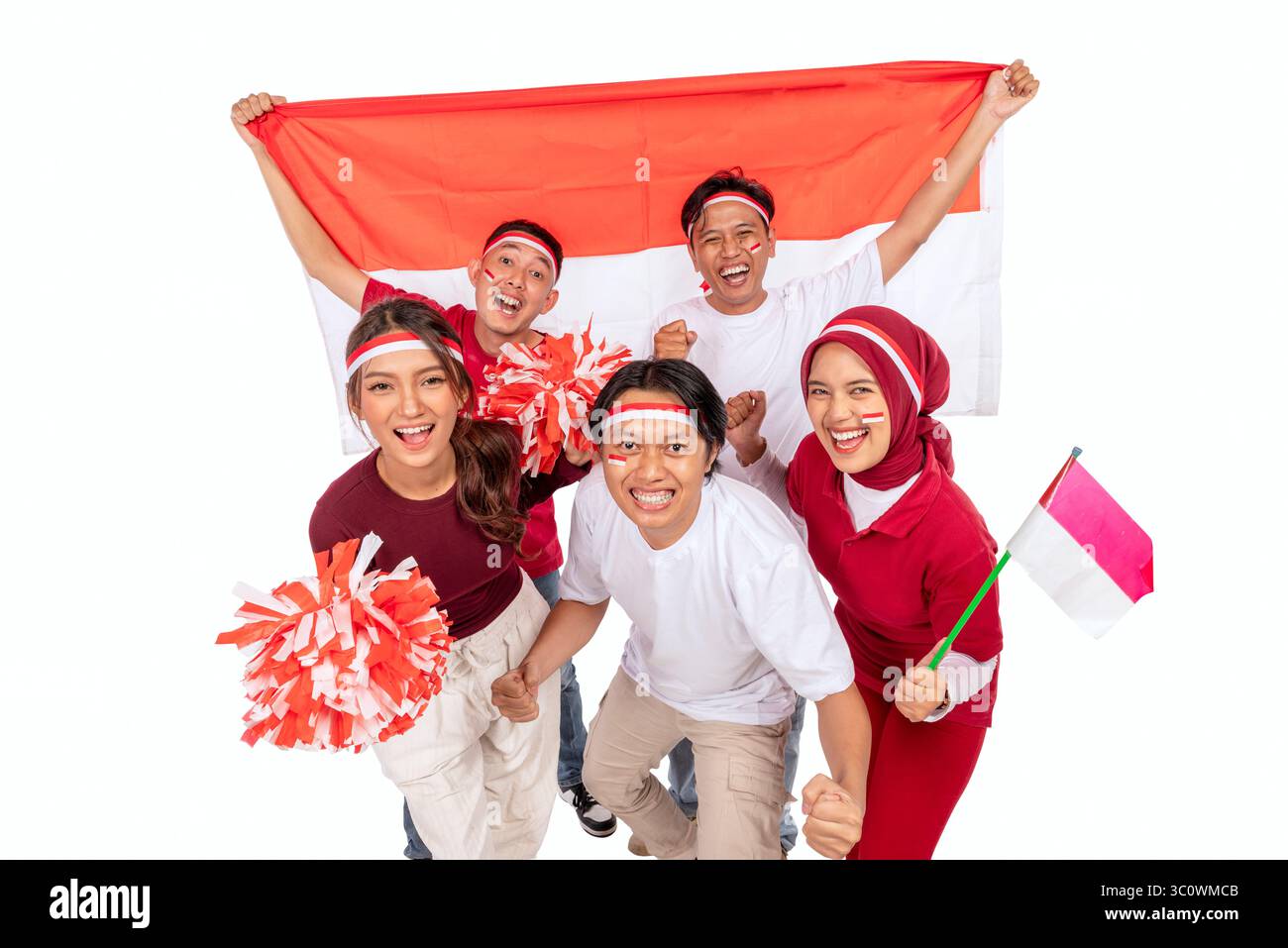 Indonesian southeast asian people celebrating Indonesia Independence ...