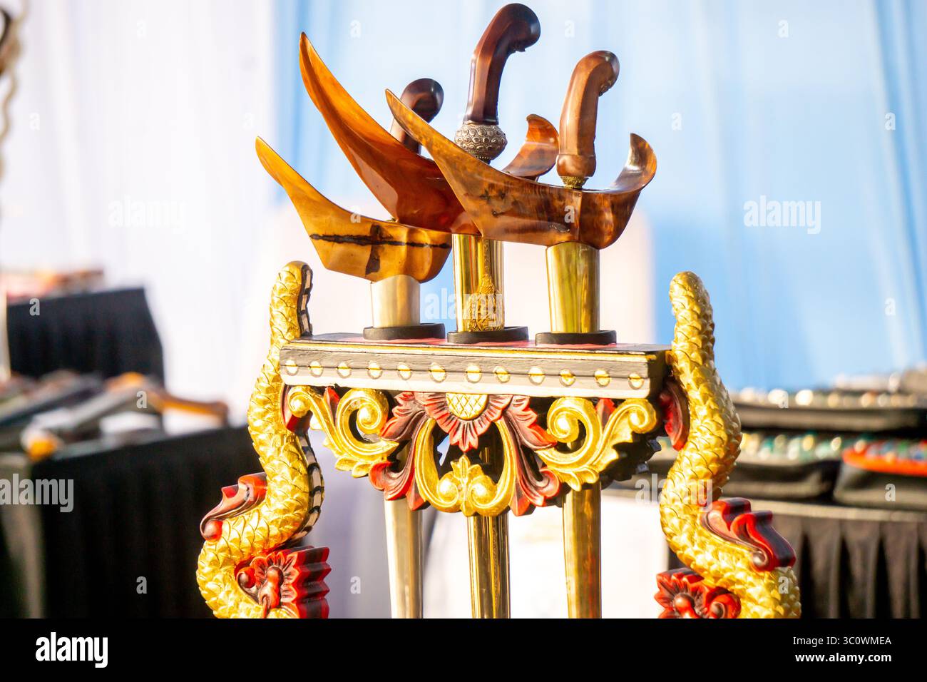 Keris, one of the indonesian traditional weapons. People who make keris ...