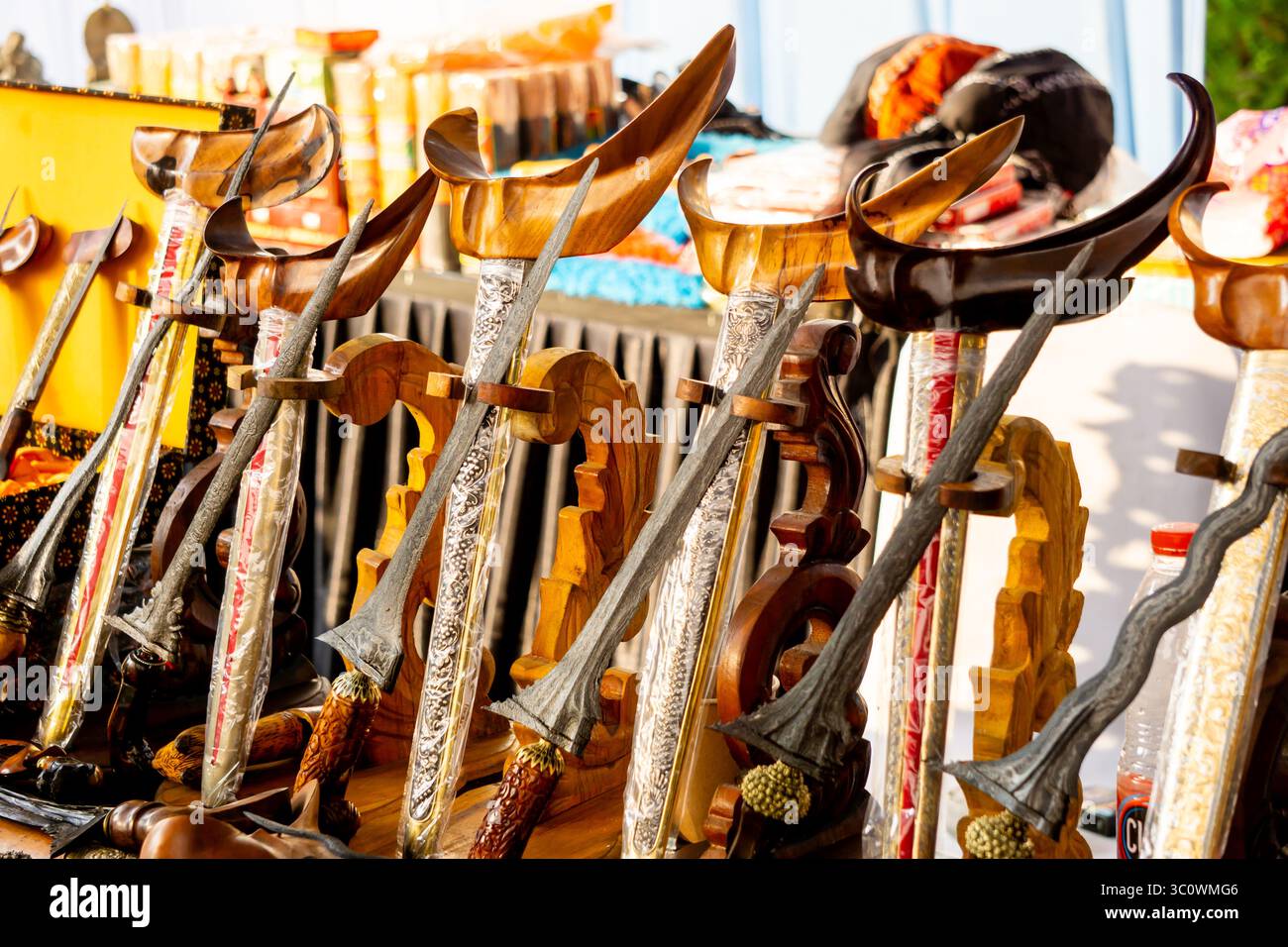 Keris, one of the indonesian traditional weapons. People who make keris ...