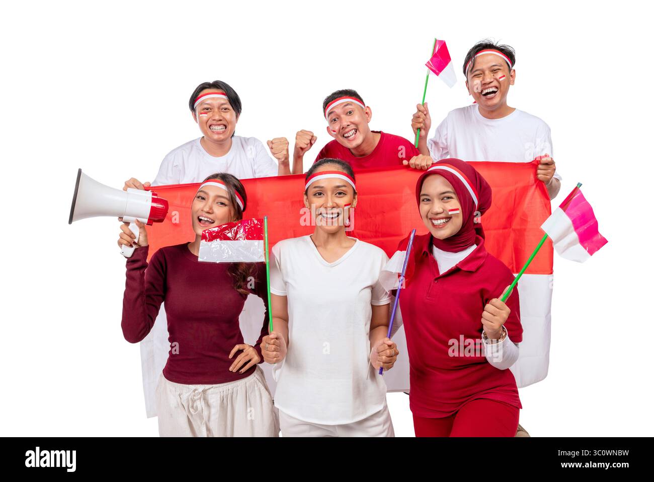 Indonesian southeast asian people celebrate Indonesia Independence Day ...