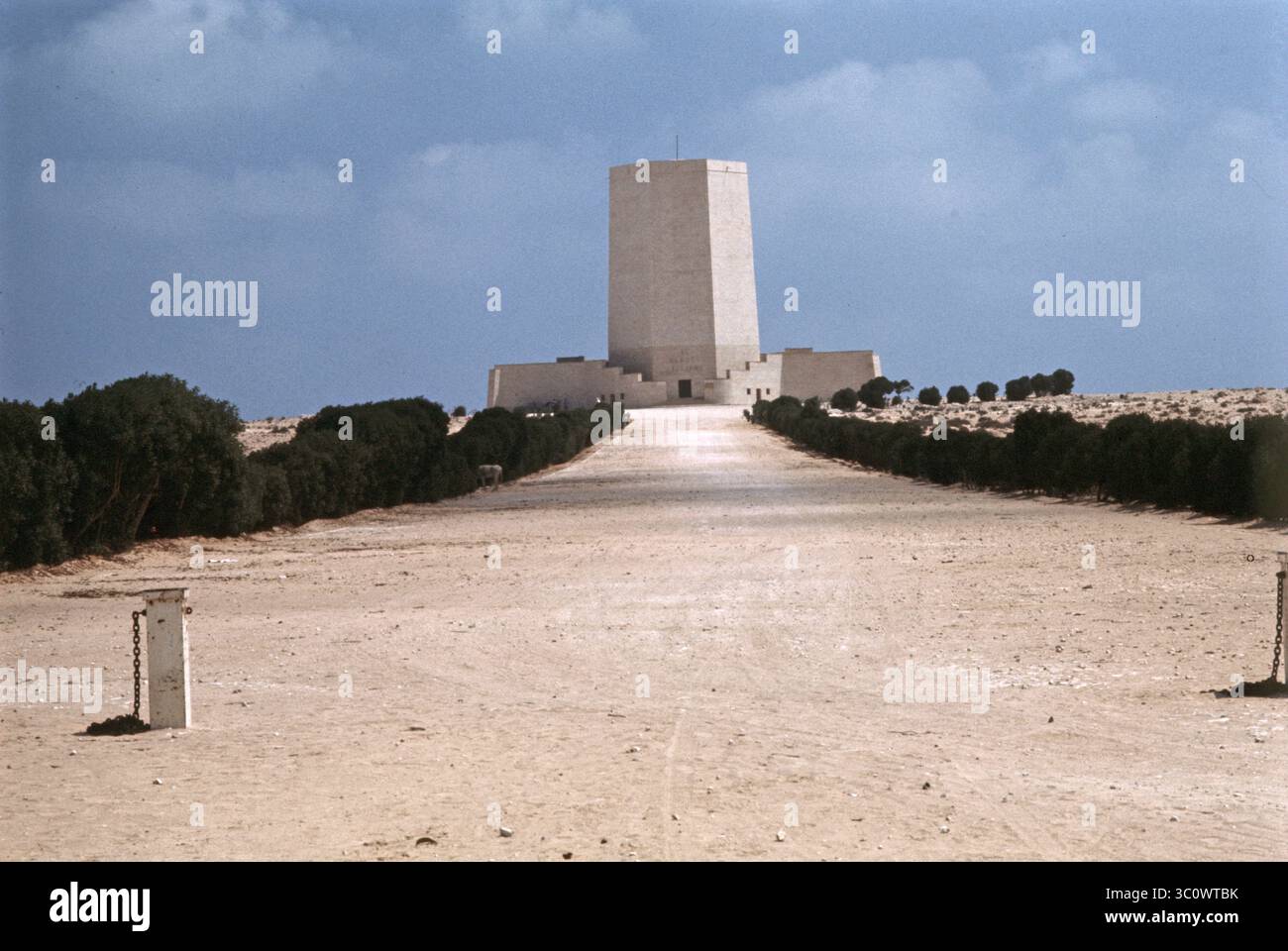 the Italian military shrine of El Alamein. The shrine remembers the ...