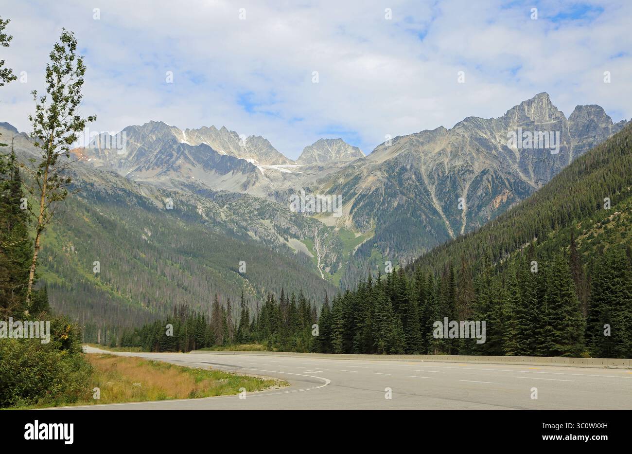 Rogers Pass - Glacier National Park, British Columbia, Canada Stock ...