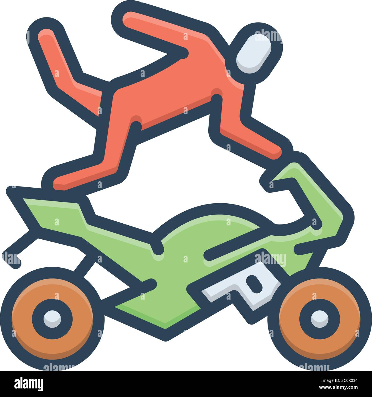 Stunt danger Cut Out Stock Images & Pictures - Alamy