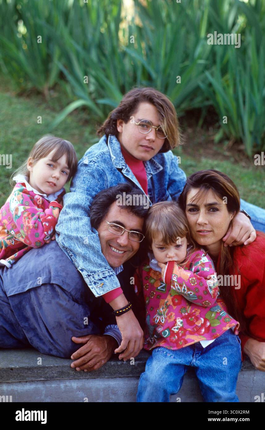 Italian singer and actor Al Bano (Albano Carrisi) and American-born ...