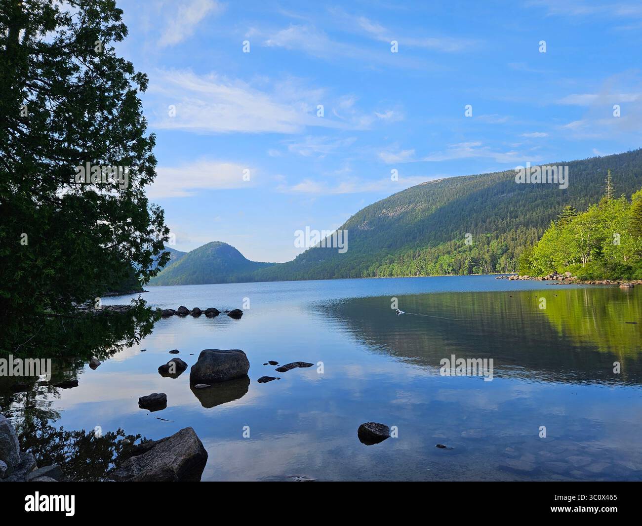 Jordon Pond in Acadia National Park known for its exceptionally clear ...