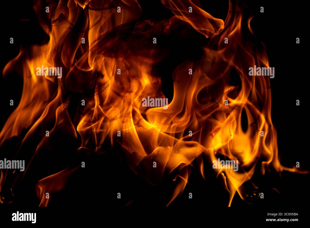 Blaze fire flame texture for banner background Stock Photo - Alamy