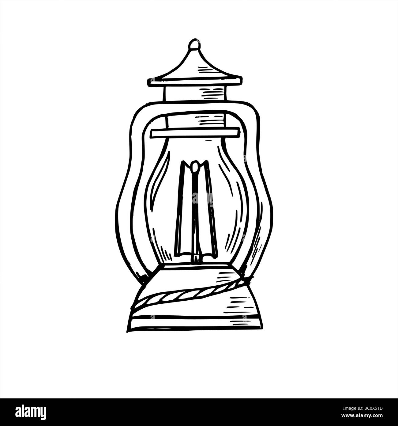 Glowing lantern christmas decor Stock Vector Images - Alamy