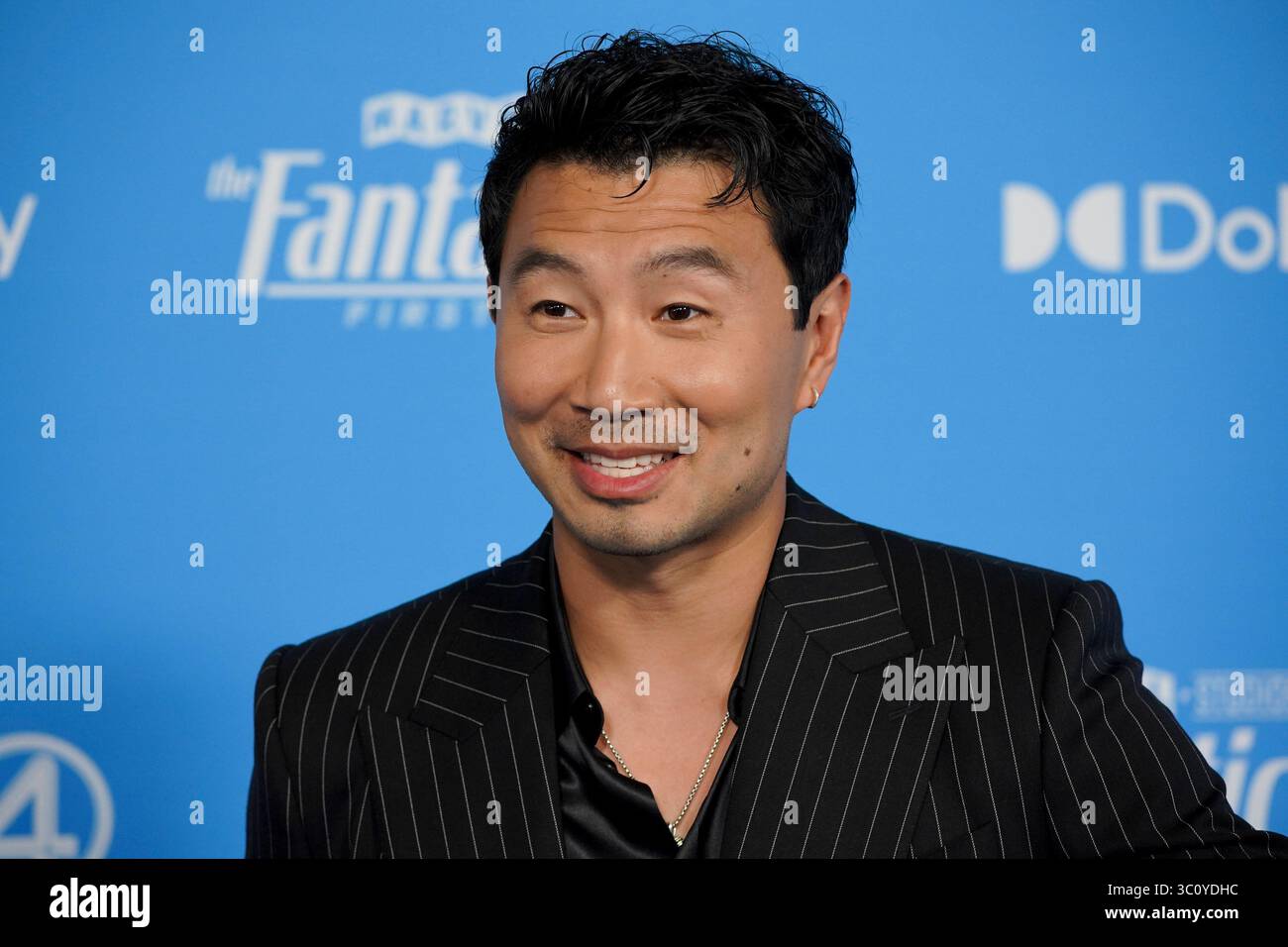 Simu Liu arrives at the premiere of "The Fantastic Four: First Steps ...