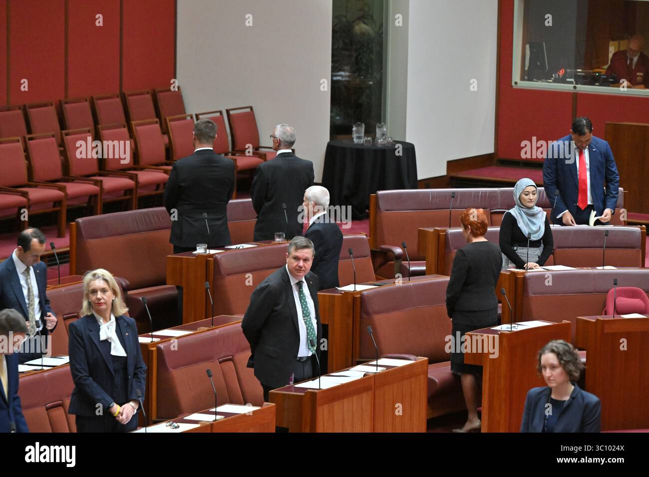 One Nation senators Tyron Whitten, Warwick Stacey, Malcolm Roberts and ...
