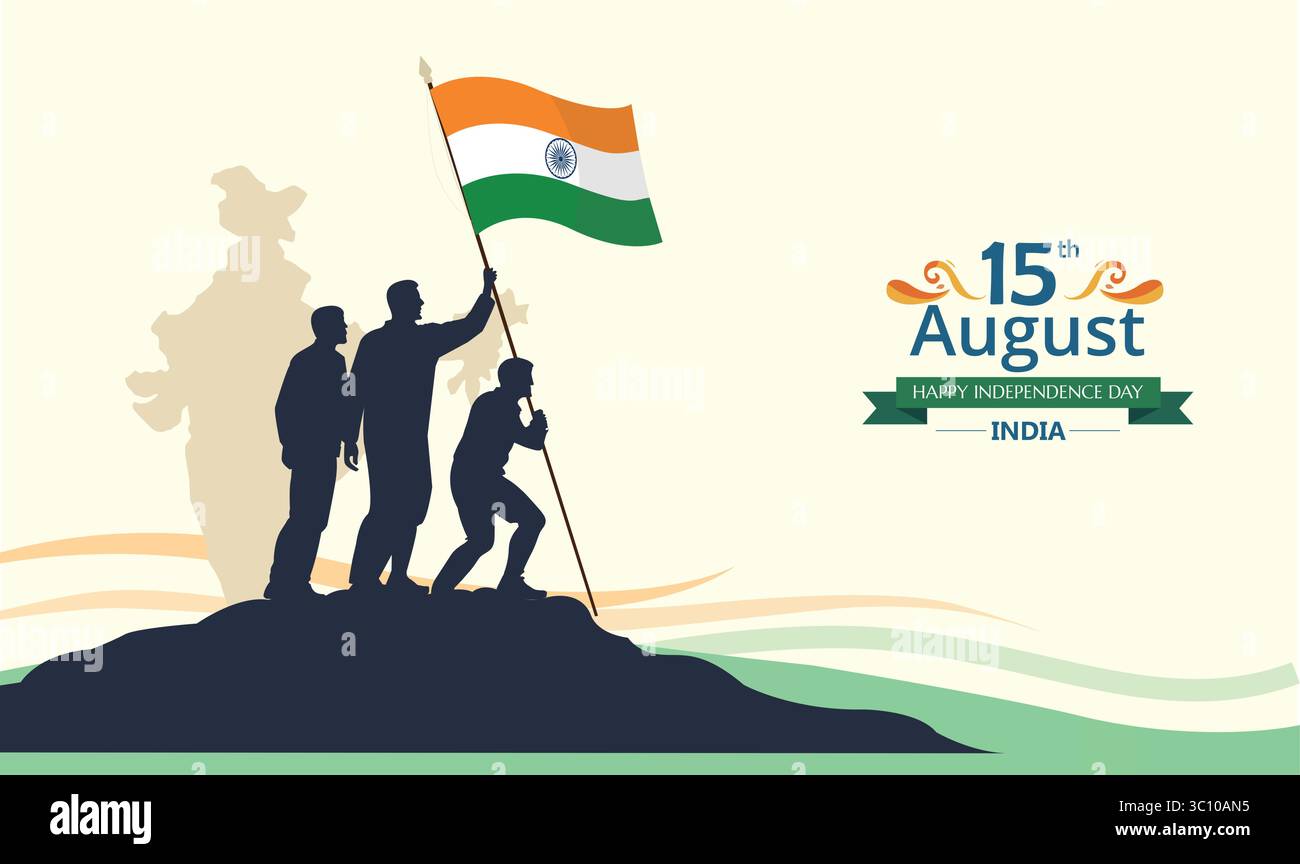 Celebrating national independence day Stock Vector Images - Alamy