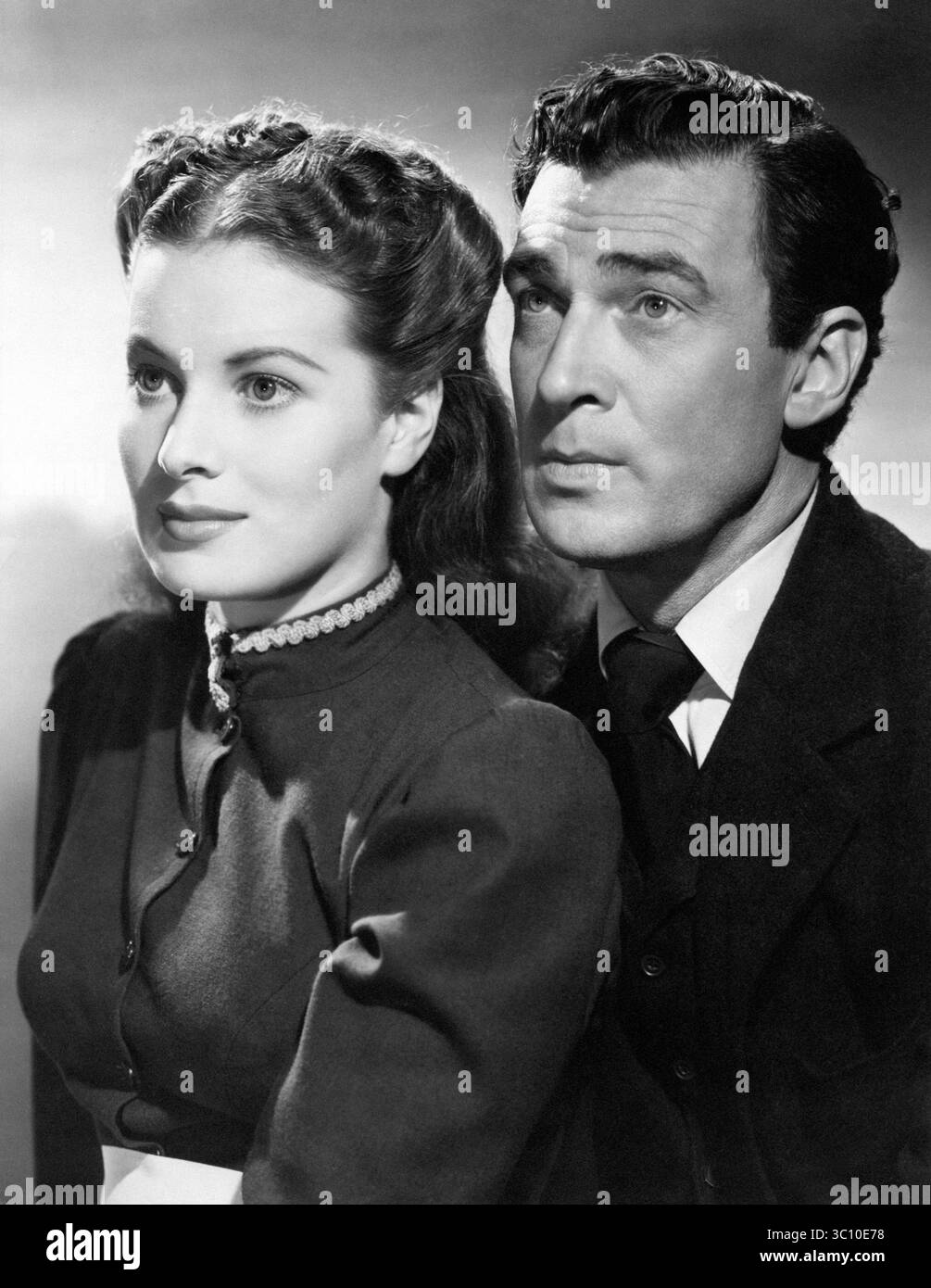 Irish-born American actress Maureen O'Hara and Canadian actor Walter ...