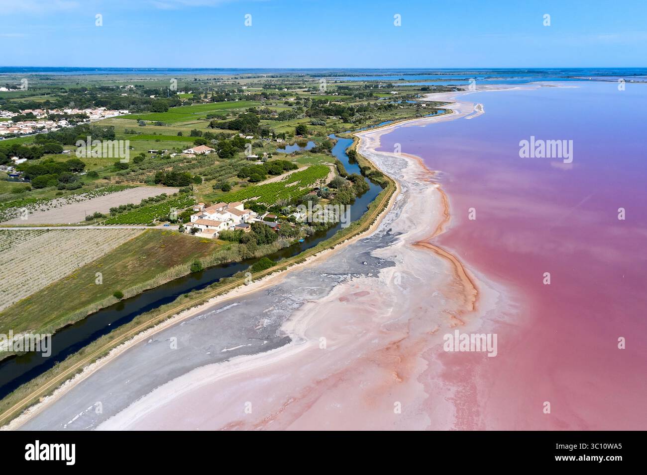 Wetland landscape aerial view hi-res stock photography and images - Alamy