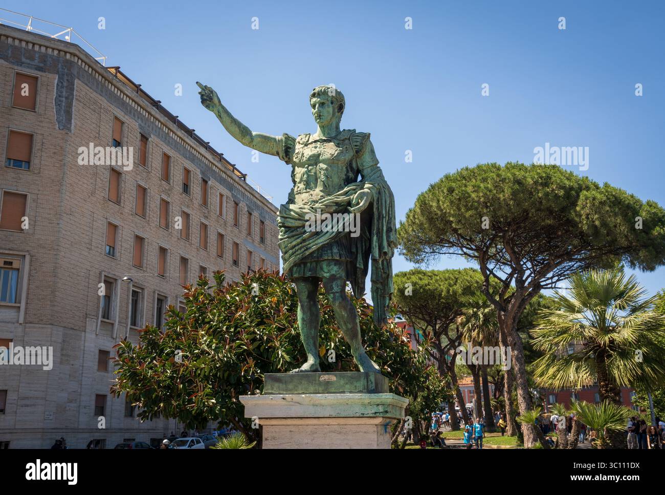 The Statue of Augustus on display at the Museo Archeologico Nazionale ...