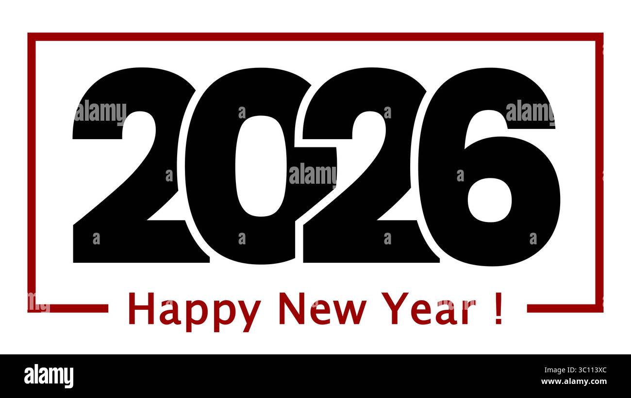 Gold new year 2026 Cut Out Stock Images & Pictures - Alamy
