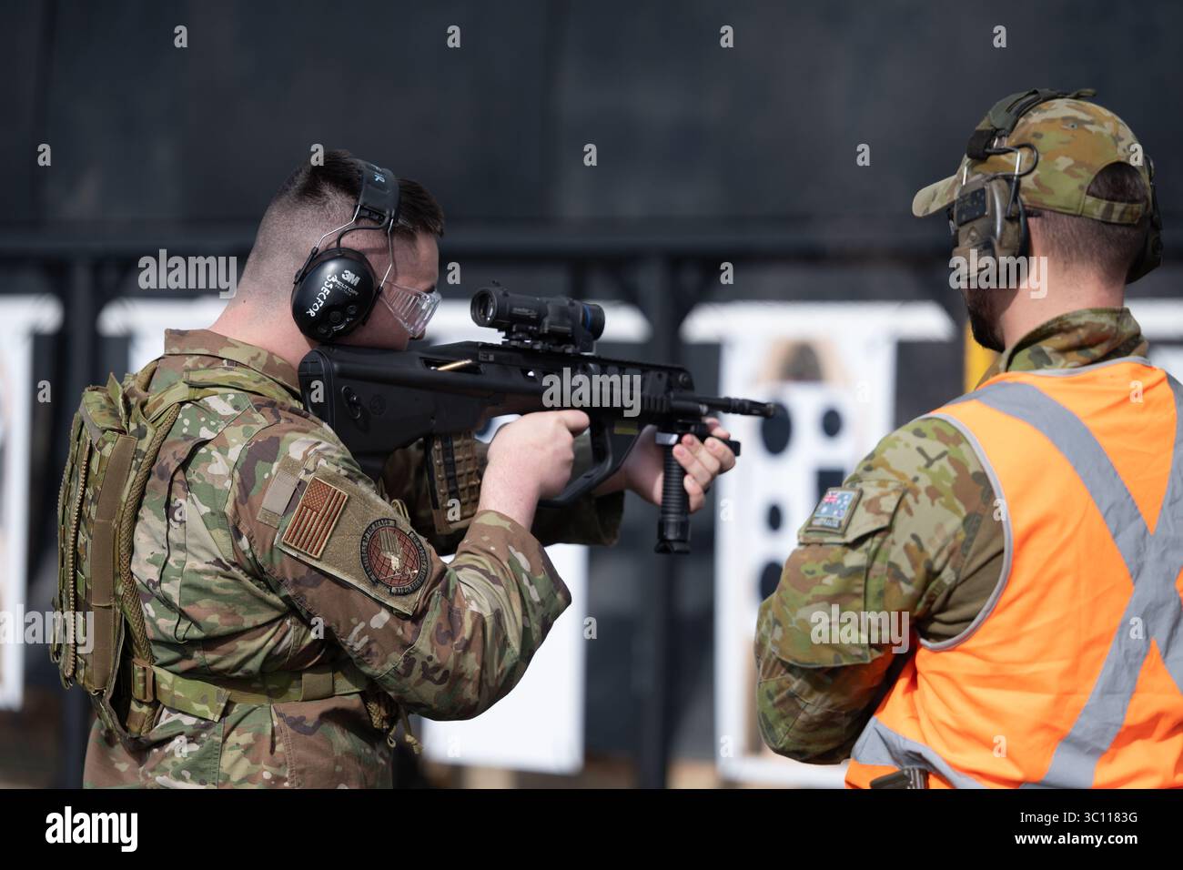 U.S. Air Force Airman 1st Class Stephen Swensen, 319th Security Forces ...