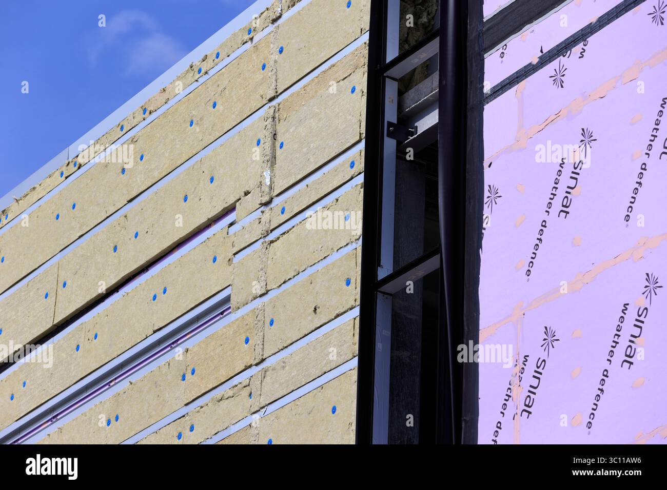 Radcliffe civic hub development, rockwool thermal insulation, weather ...