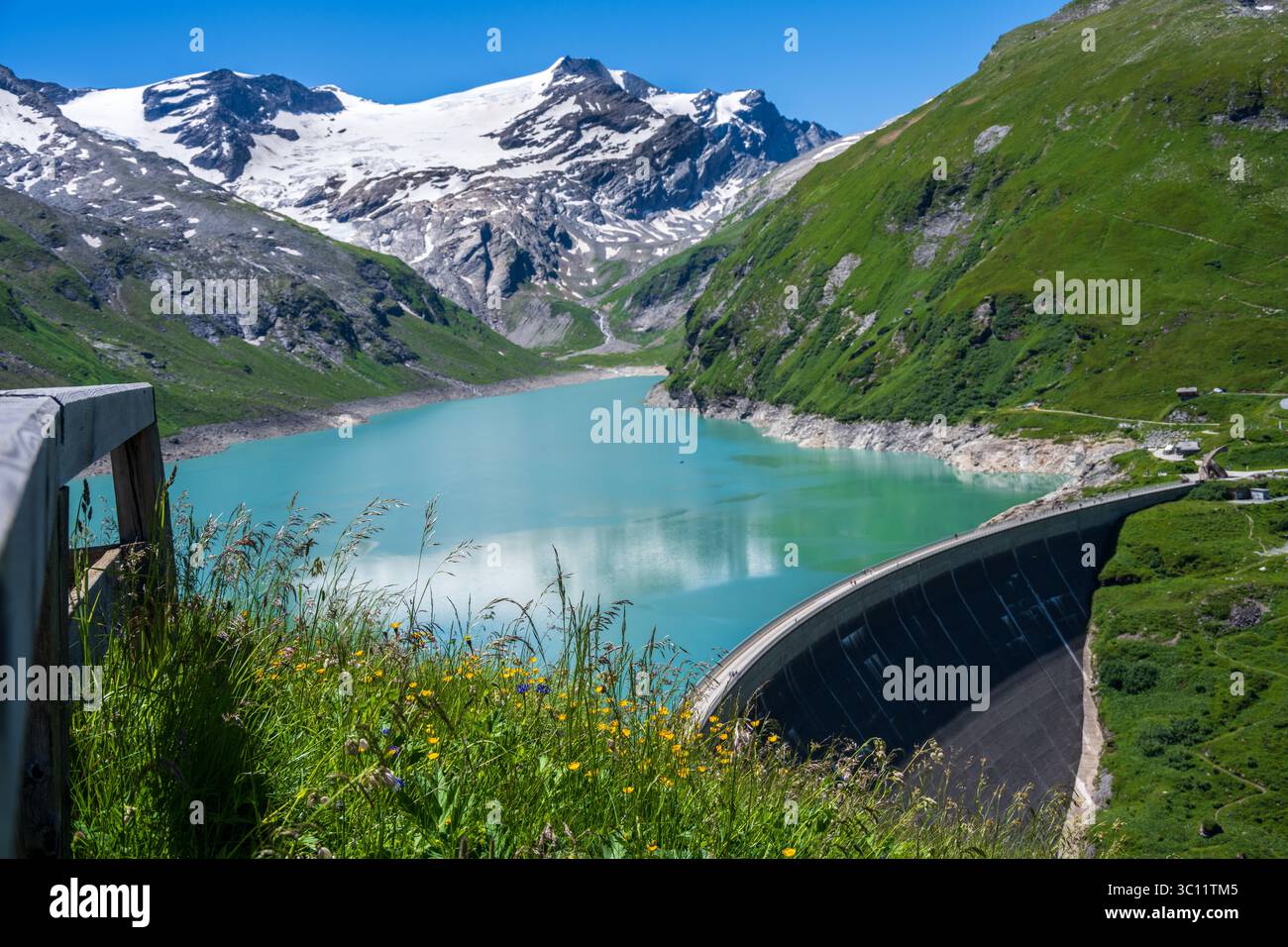 Snow capped peaks, emerald green reservoirs breathtaking dams at ...