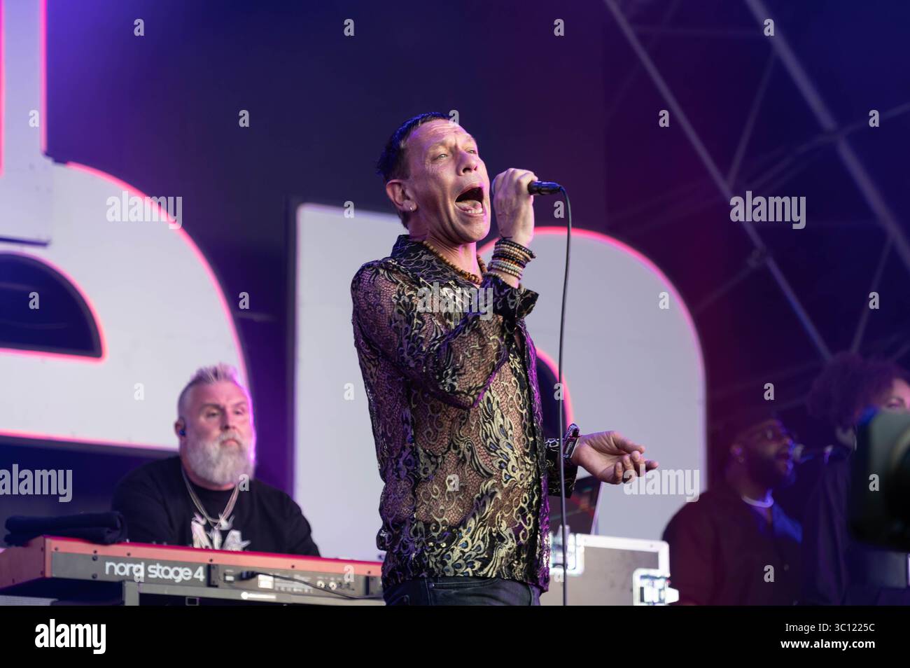 Rick Witter of Shed Seven performing on the King Tuts Stage, TRNSMT ...