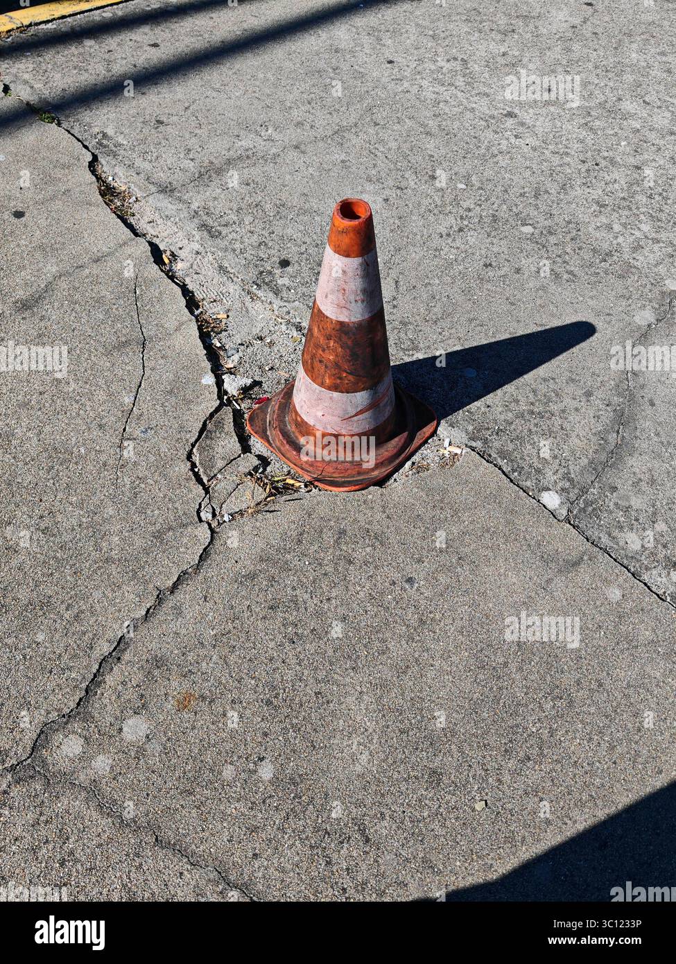 traffic safety through signs and education, road signs and traffic cone ...
