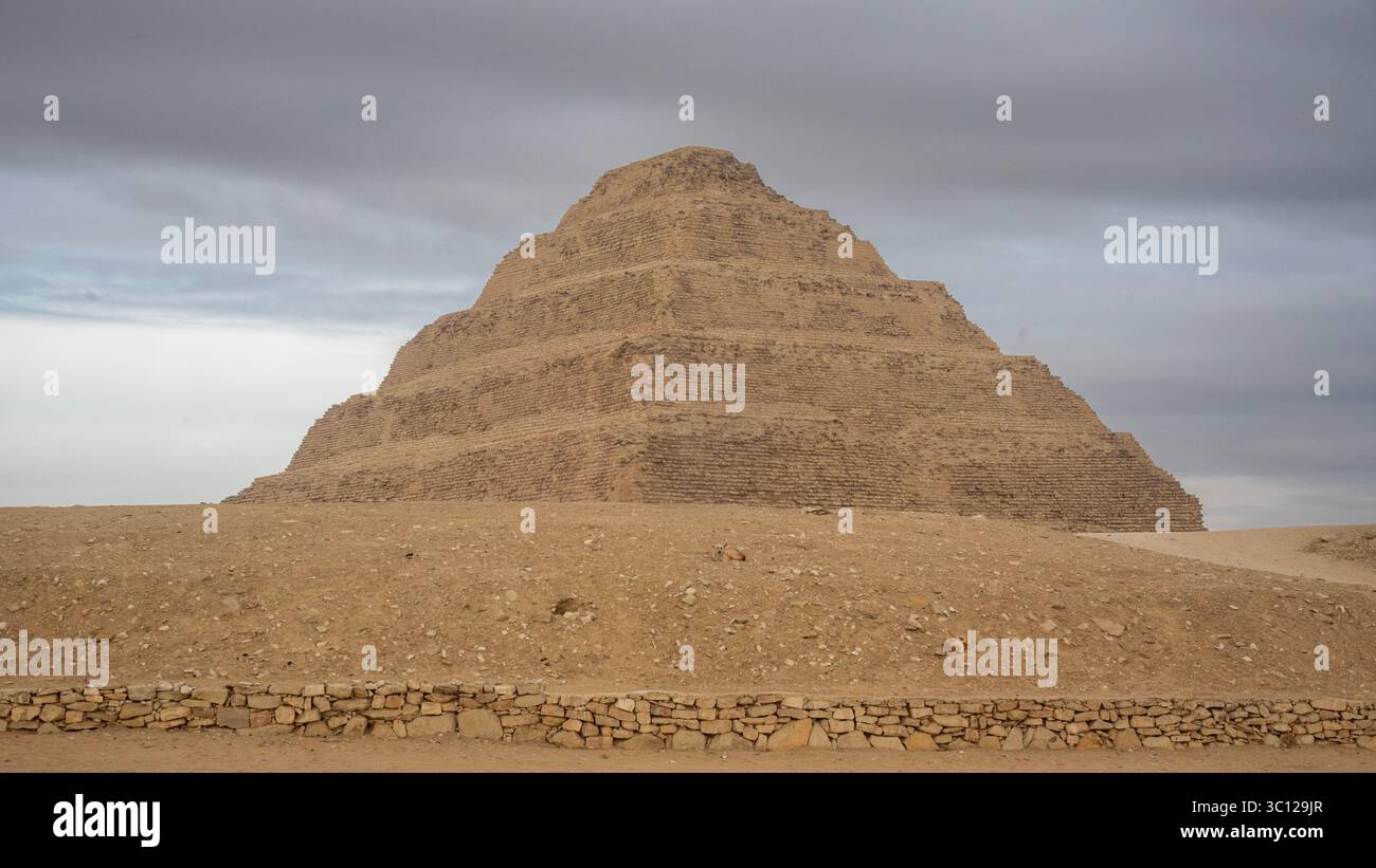 The Step Pyramid of Djoser at Saqqara, Egypt an ancient architectural ...