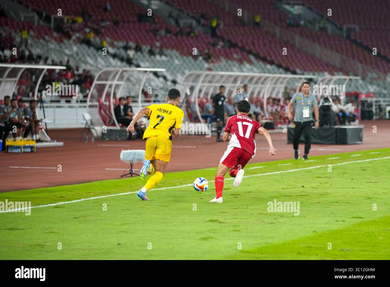 Jakarta, Indonesia, 21 July 2025 Victor Benjamin Dethan (17) battling ...