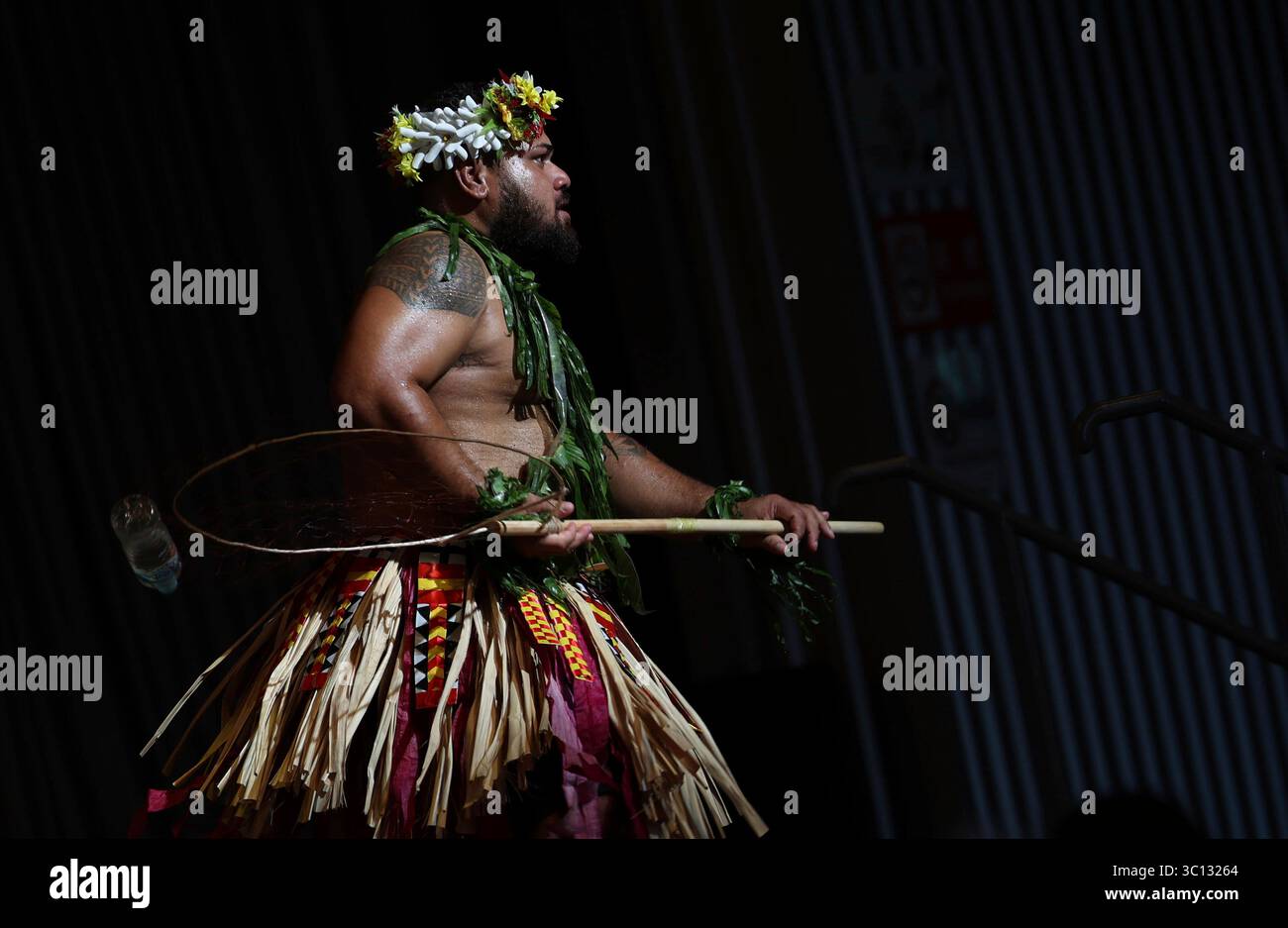 Traditional dance is performed at Tuvalu's National Day ceremony at the ...