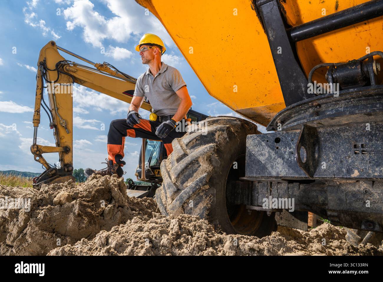 Worker taking tools in machine hi-res stock photography and images - Alamy