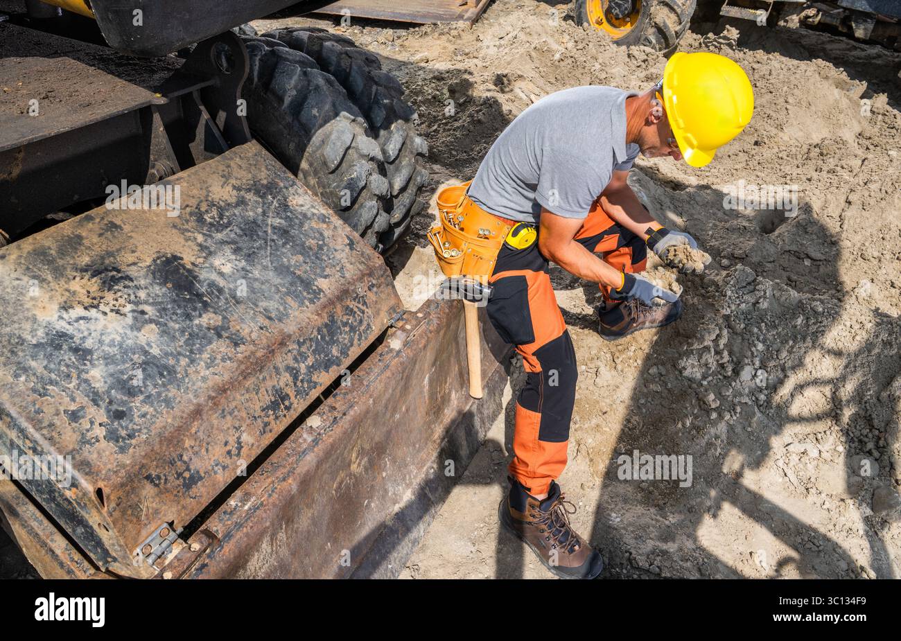 Busy construction site ground preparation hi-res stock photography and ...