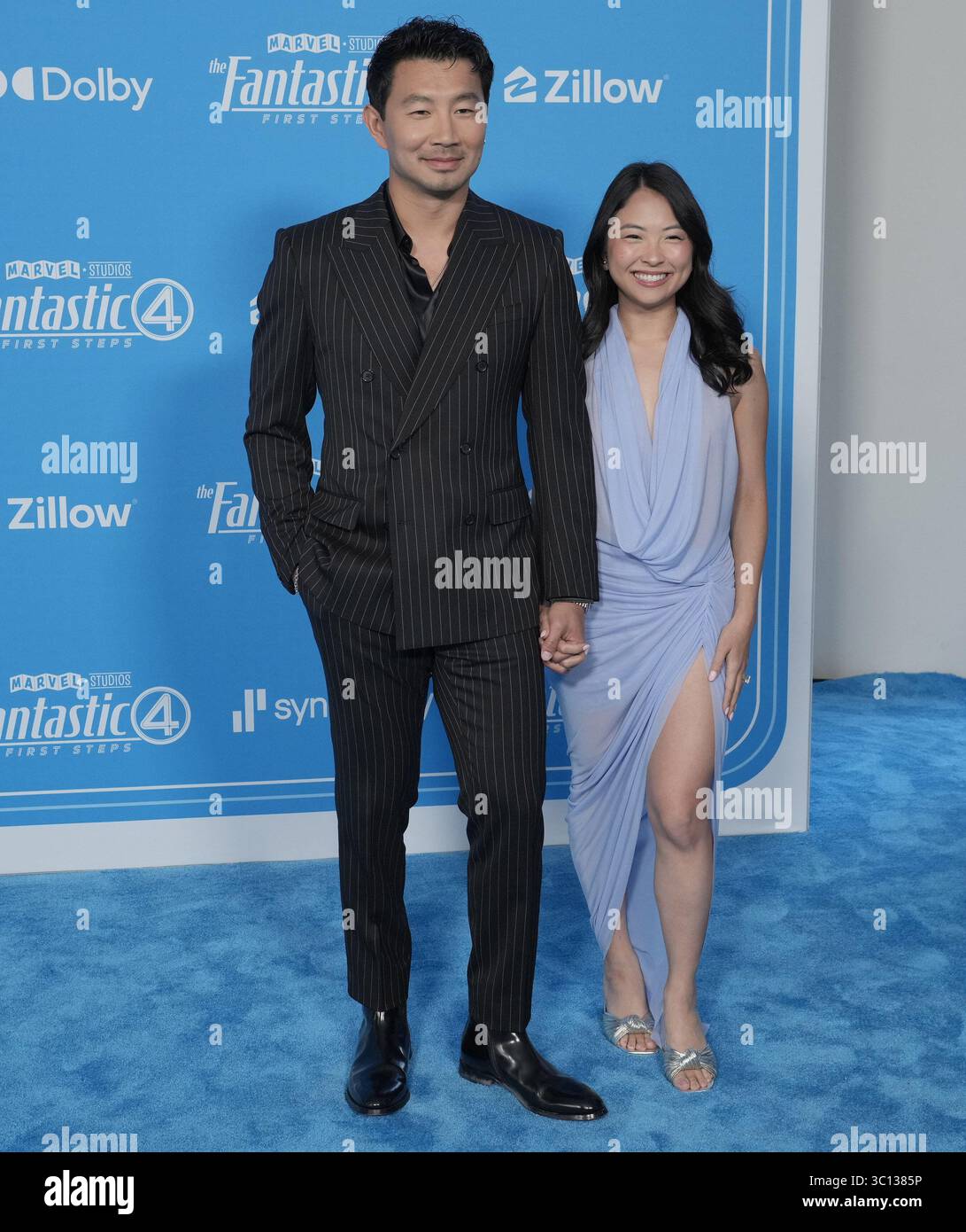 (L-R) Simu Liu and Allison Hsu at the Marvel Studios' "THE FANTASTIC ...